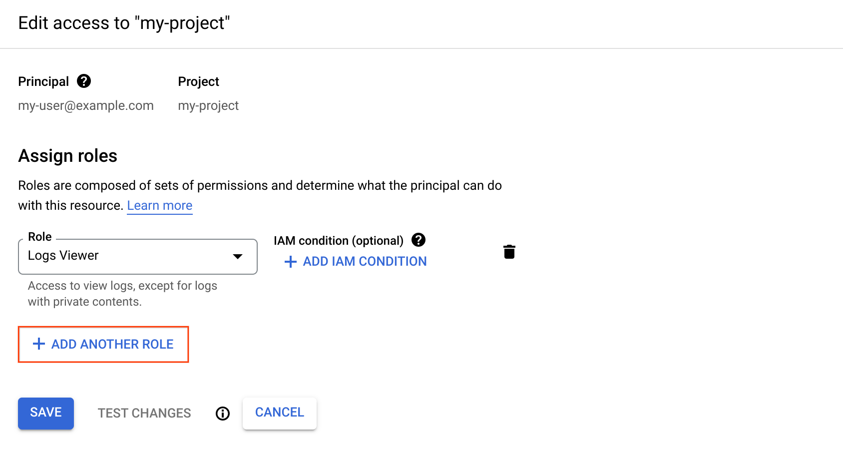 クイックスタート: Google Cloud コンソールでロールを付与する | Identity and Access Management (IAM) | Google Cloud ...